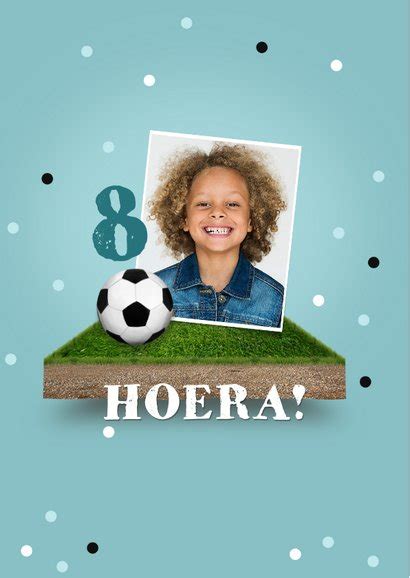 Verjaardagskaart Voetbal Stoer Jongen Score Kaartje2go