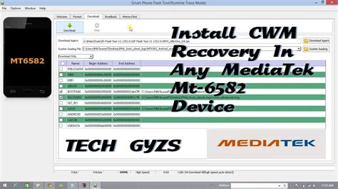 install cwm or clockworkmod recovery in any mediatek mt 6582 device