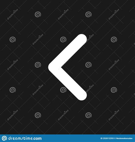 Left Arrow Dark Mode Glyph Ui Icon Stock Vector Illustration Of Mode Logo 252012293
