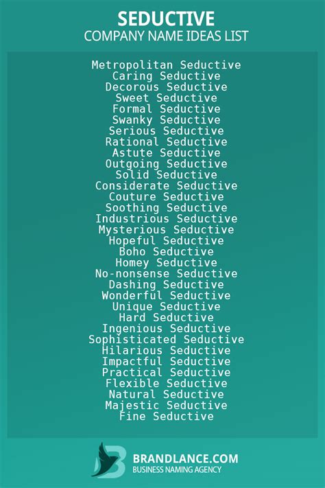 1409 Seductive Business Name Ideas List Generator 2025