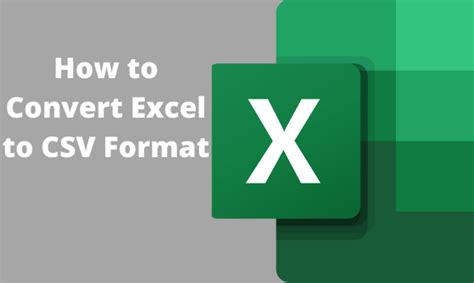 How To Convert Excel To CSV Format Basic Excel Tutorial