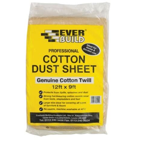 36m X 27m Cotton Twill Dust Sheet Multifix Uk