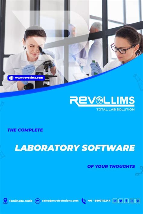 Revol Lims Total Lab Solution Laboratory Information Management System Laboratory Solutions