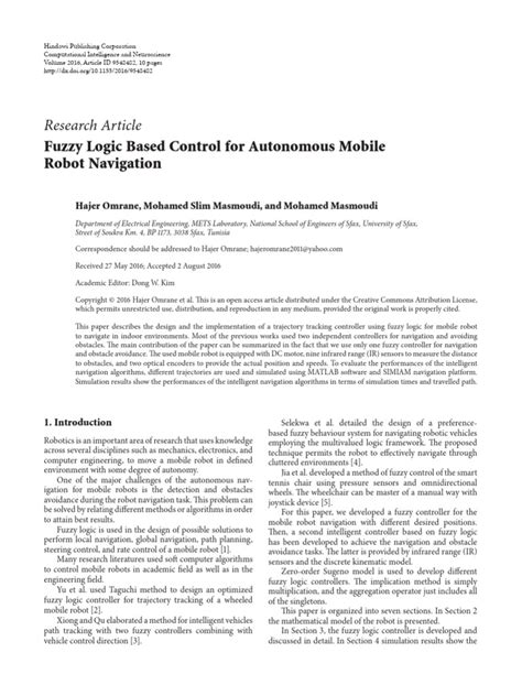 fuzzy logic based control for autonomous mobile ro pdf fuzzy logic