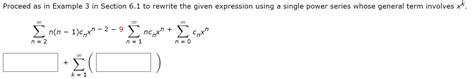 solved proceed as in example 3 in section 6 1 to rewrite the