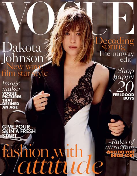 Dakota Johnson Goes Slinky For Vogue Uk February 2016