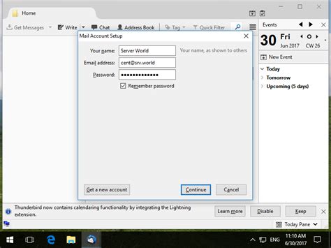 Centos 7 Email Clients Setting Server World