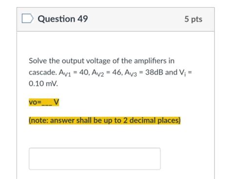 solved question 48 5 pts solve the output voltage of the