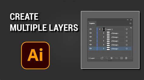 How To Create Multiple Layers Within A Layer In Adobe Illustrator