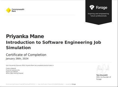 Softwareengineering Commonwealthbank Forage Professionalgrowth Priyanka Mane