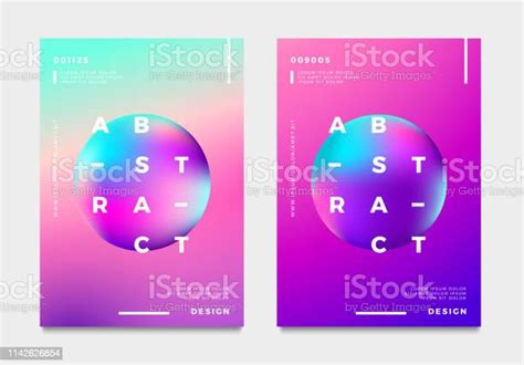 추상 그라데이션 포스터와 커버 디자인입니다 다채로운 기하학적 모양을 흐르는 0명에 대한 스톡 벡터 아트 및 기타 이미지 0명