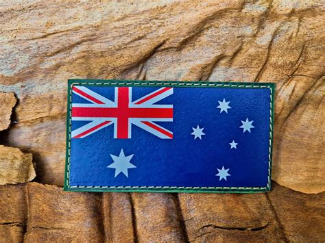 Large Leather Anf Patch Coloured For Adf And Emergency Services Australia Paratus Leather Co