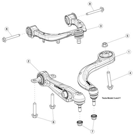 Tesla Model Y Front Lower Lateral Link Assembly 2 1188341 00 C