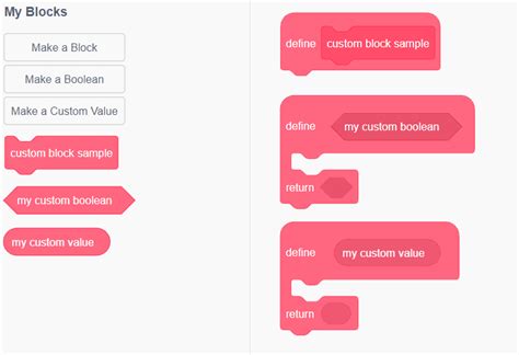 Custom Values Booleans Discuss Scratch
