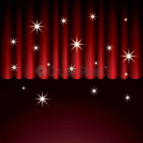 Red Curtain Stage Background Stock Vector Crushpixel