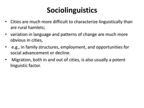 Ppt Sociolinguistics Powerpoint Presentation Free Download Id 4289513
