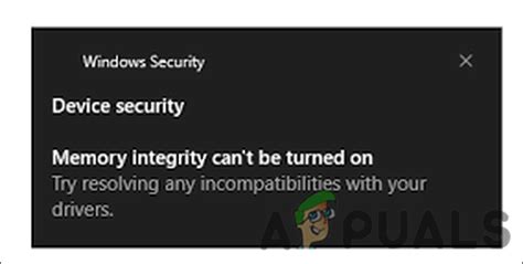 Fix Memory Integrity Turned Off Due To Incompatible Drivers