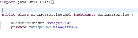 Orgspringframeworkbeansfactorynosuchbeandefinitionexception No Bean Named Managerservice