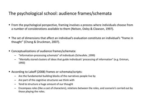 Framing Theory Review Pptx