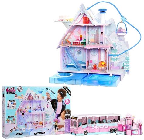 L O L Surprise Winter Disco Chalet Doll House Multi Colour Mga