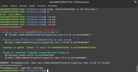 C Clang Tsan Different Result On Multiple Run Same Program Stack