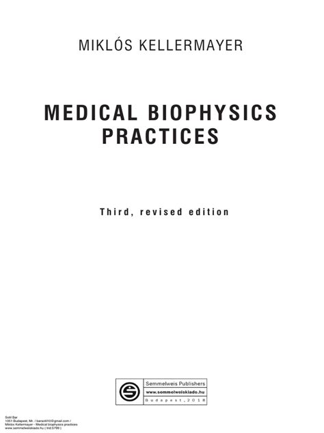 Biophysics Lab Book Pdf Optics Electrodynamics