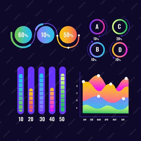 Premium Vector Seo Data Visualization Elements