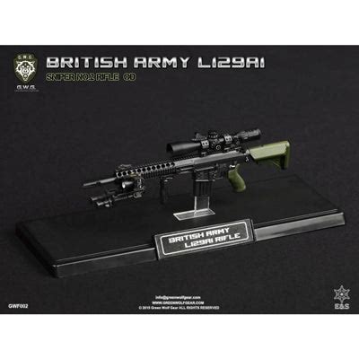 British L129a1 Sniper Rifle Set Od Green Mint In Box Blackopstoys