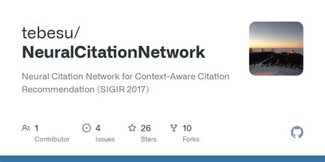 Github Tebesuneuralcitationnetwork Neural Citation Network For Context Aware Citation