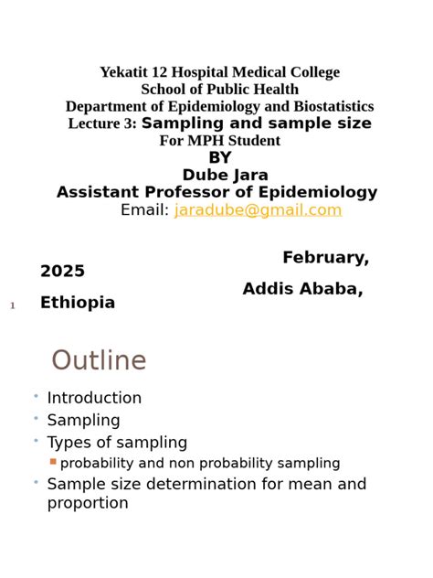 Lecture 3 Sampling Pdf Sampling Statistics Sample Size