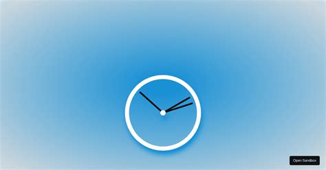 Clock Css Js Codesandbox