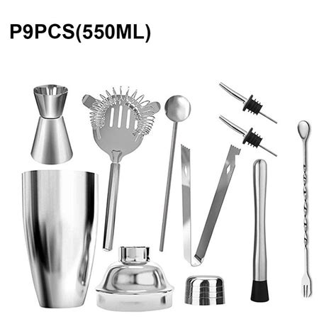550ml750ml Stainless Steel Shaker Set Tools Stain Grandado