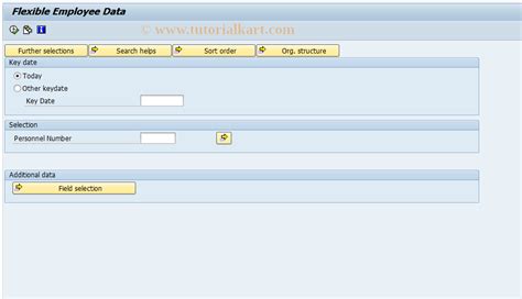 Sahr61016362 Sap Tcode Flexible Employee Data