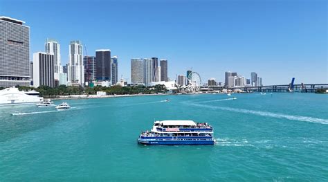 Miami Skyline At Night Best Waterfront Views From The Water