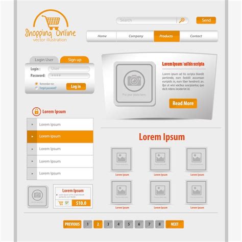 Premium Vector Website Design Template