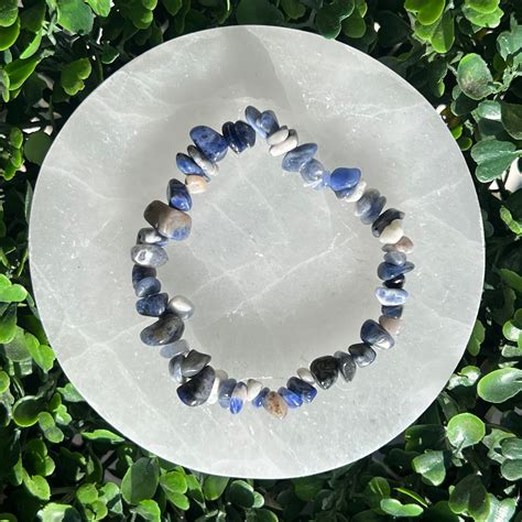 Sodalite Chip Bracelets The Crystal Society Pty Ltd