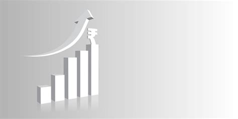 주식 시장 차원에서 인도 루피 위치에 대한 벡터 일러스트 레이 션 프리미엄 벡터