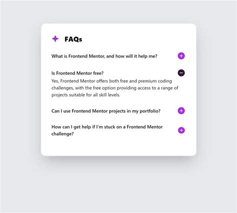 Completed Faq Accordion Challenge With React Azka Javed Posted On The Topic Linkedin