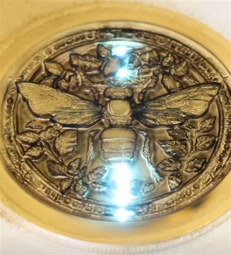 Laser Etching 3d Brass Coin Thunder Laser