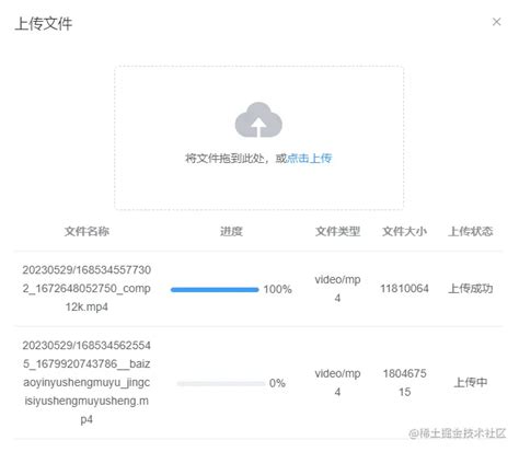 使用阿里云oss实现文件上传 普通上传和分片上传 前端实现第一次接触这种文件上传 当时接到这个需求我都是无从下手的 后 掘金