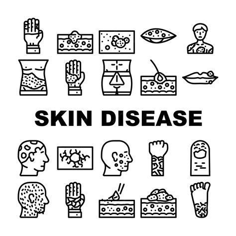 Premium Vector Skin Disease Human Health Problem Icons Set Vector Phytophotodermatitis And