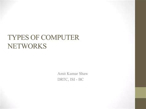 Types Of Computer Network Pptx