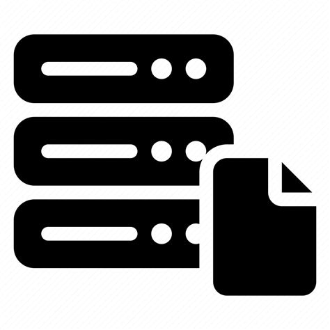 Database File Storage Data Server Document Server Icon Download