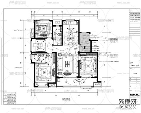 家装住宅cad施工图 免费3dmax模型库 欧模网
