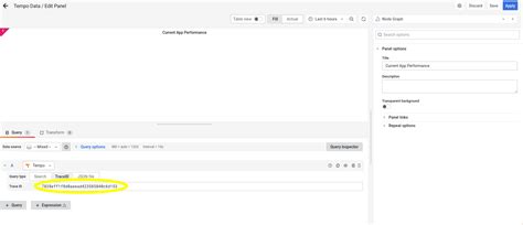 grafana node graph only works in explore mode when using tempo data