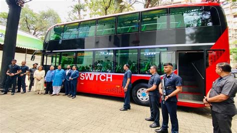 Indias First Electric Double Decker Ac Bus Switch Eiv22 Unveiled For