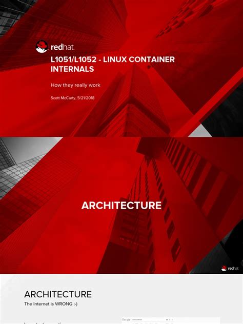 container internals lab presentation pdf linux information technology