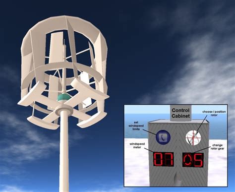 Second Life Marketplace Wind Turbine Vertical Axis Mccamley