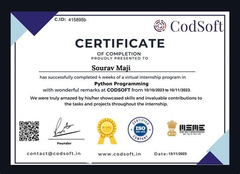 Sourav Maji Ece On Linkedin Codesoft Codesoftinternship Pythonprogramming