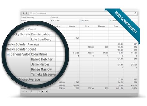 Java Pivot Table Decoration Examples